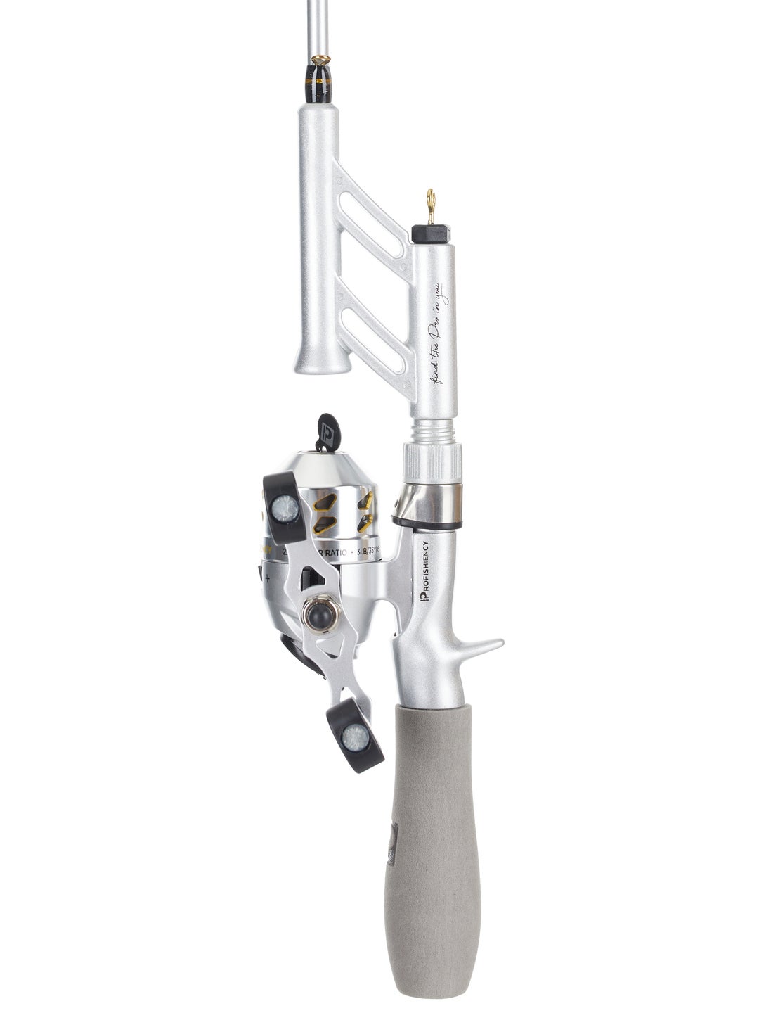 PROFISHIENCY Tiny Pocket Combo Spincast Silver/Gold | Tackle Warehouse