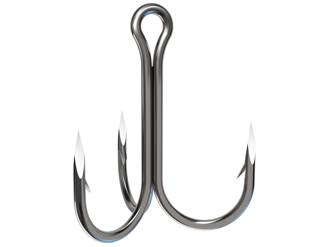 Trokar 3X Strong Round Bend Treble Hook 6pk | Tackle Warehouse
