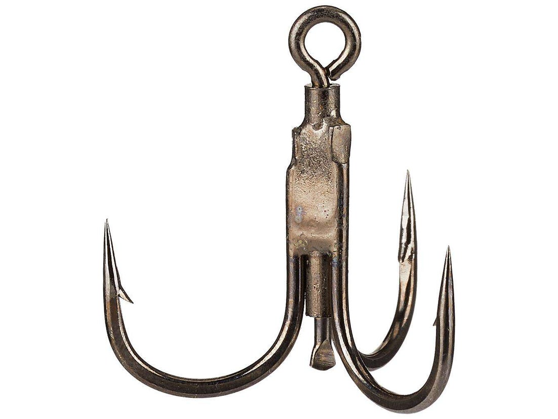 BasStar Spintech Rotating Treble Hooks 4pk - Tackle Warehouse