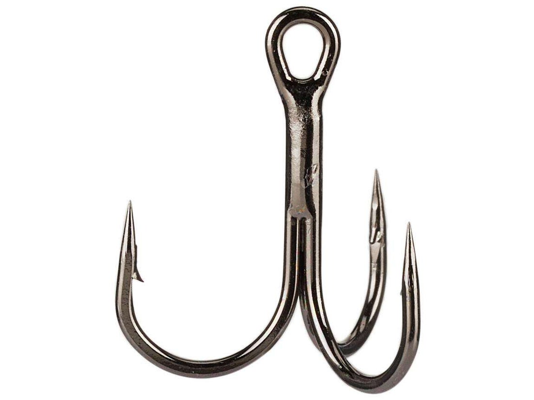 Victory Hooks 30103 Round Bend Shank Treble Hook 50pk - Tackle Warehouse