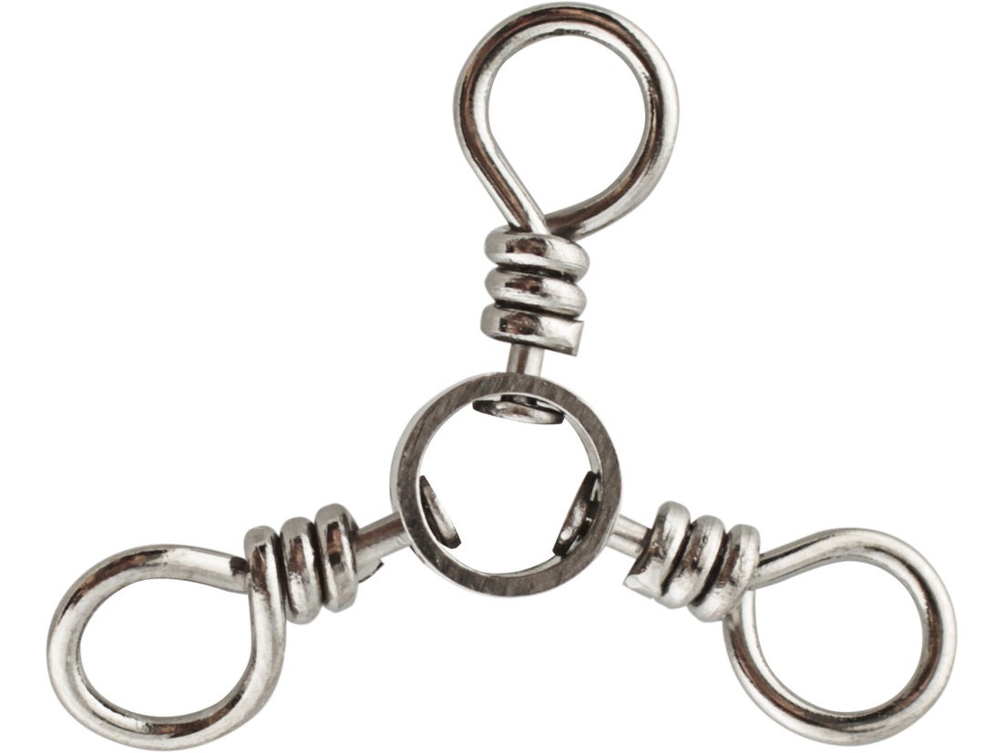 Eagle Claw Lazer Sharp 3-Way Swivels 10pk - Tackle Warehouse