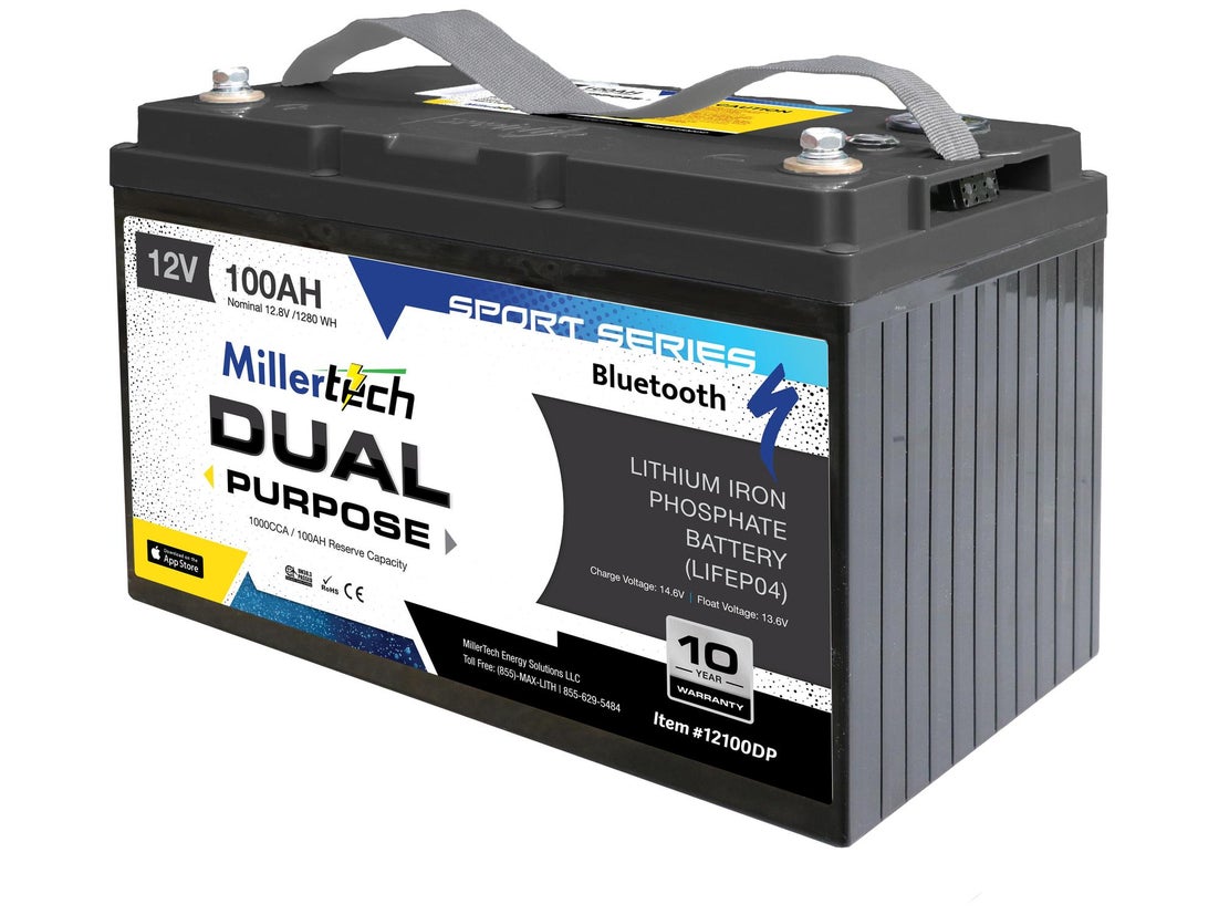 Millertech Sport Series Dual Purpose Lithium Batteries - Tackle Warehouse