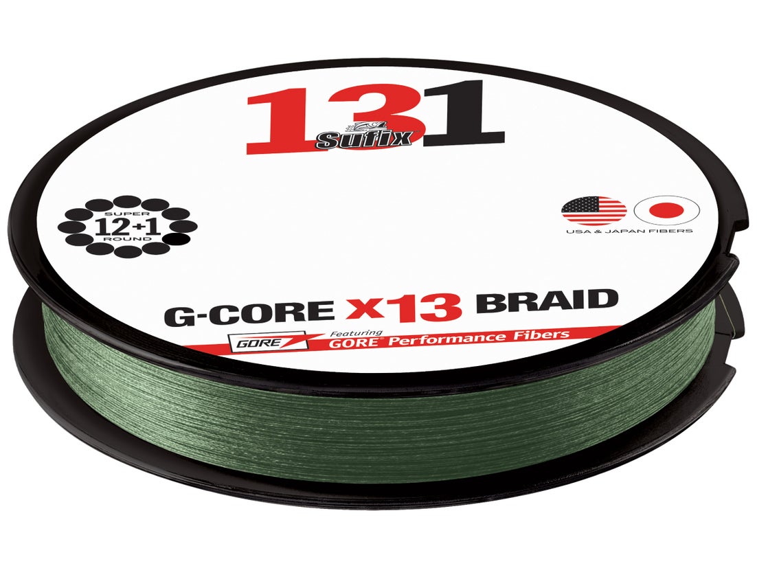 Sufix 131 G-Core Braided Line 150yds - Tackle Warehouse