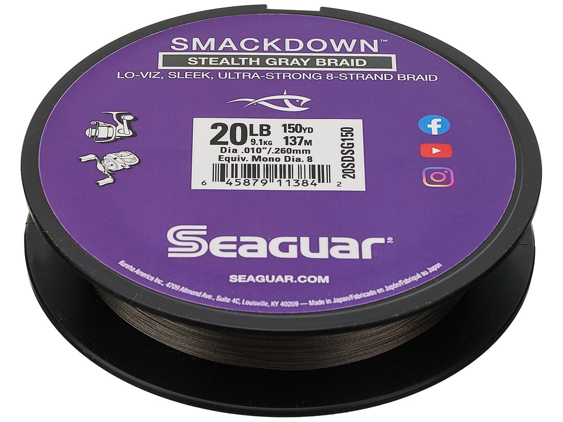 Seaguar Smackdown Braided Line Stealth Gray - Tackle Warehouse