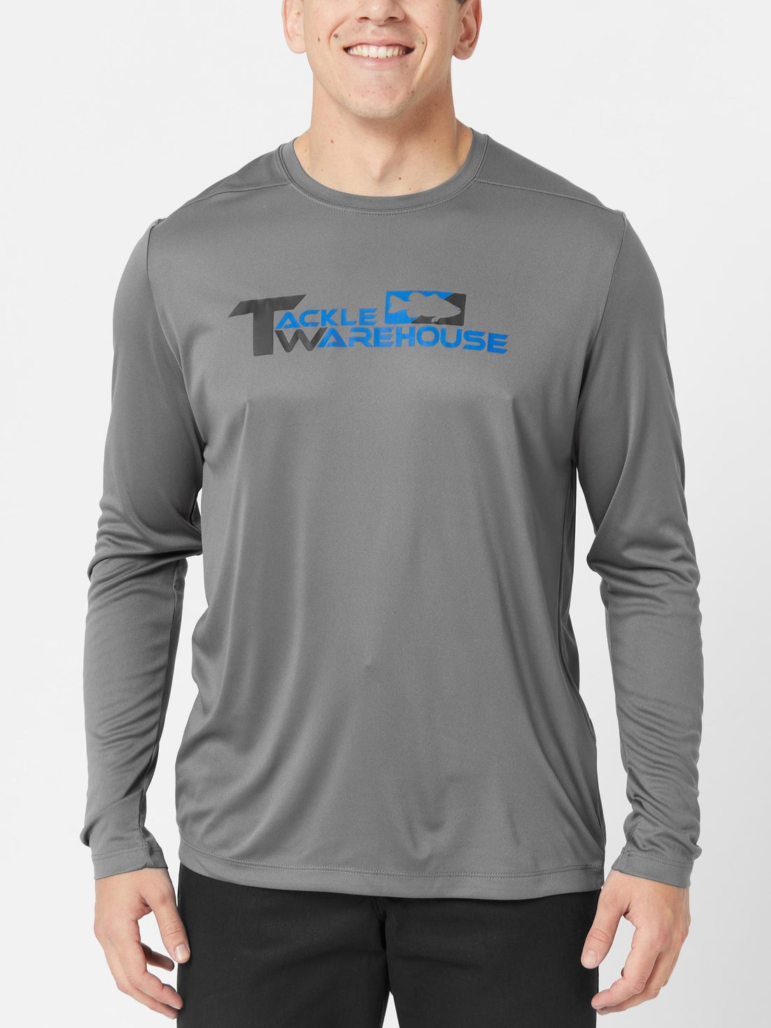 Tackle Warehouse Stacked L/S Sun Shirt Dark Smoke Grey - Tackle Warehouse