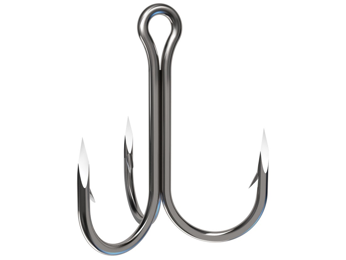 Trokar 3X Strong Round Bend Treble Hook 6pk - Tackle Warehouse