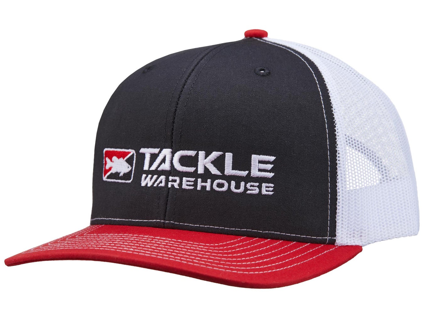 Tackle Warehouse Logo Trucker Hat Black/White/Red - Tackle Warehouse