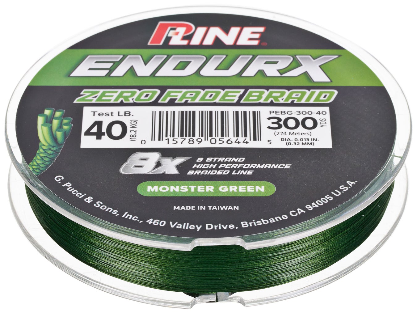 P-Line EndurX Monster Green No Fade Braid - Tackle Warehouse