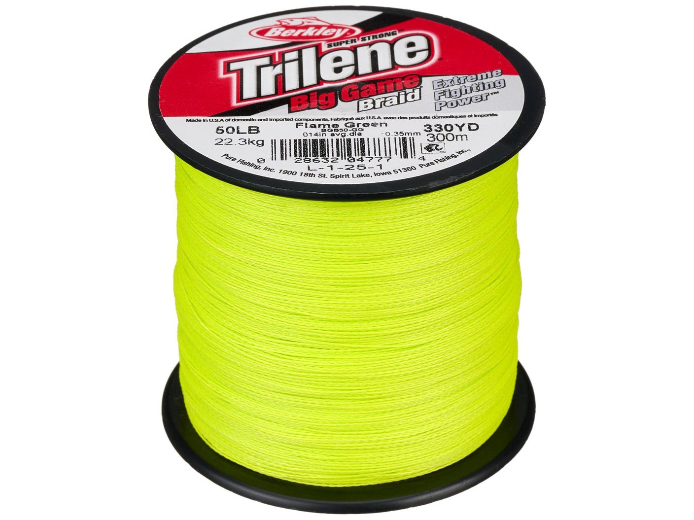 Berkley Trilene Big Game Braided Line Flame Green - Tackle Warehouse