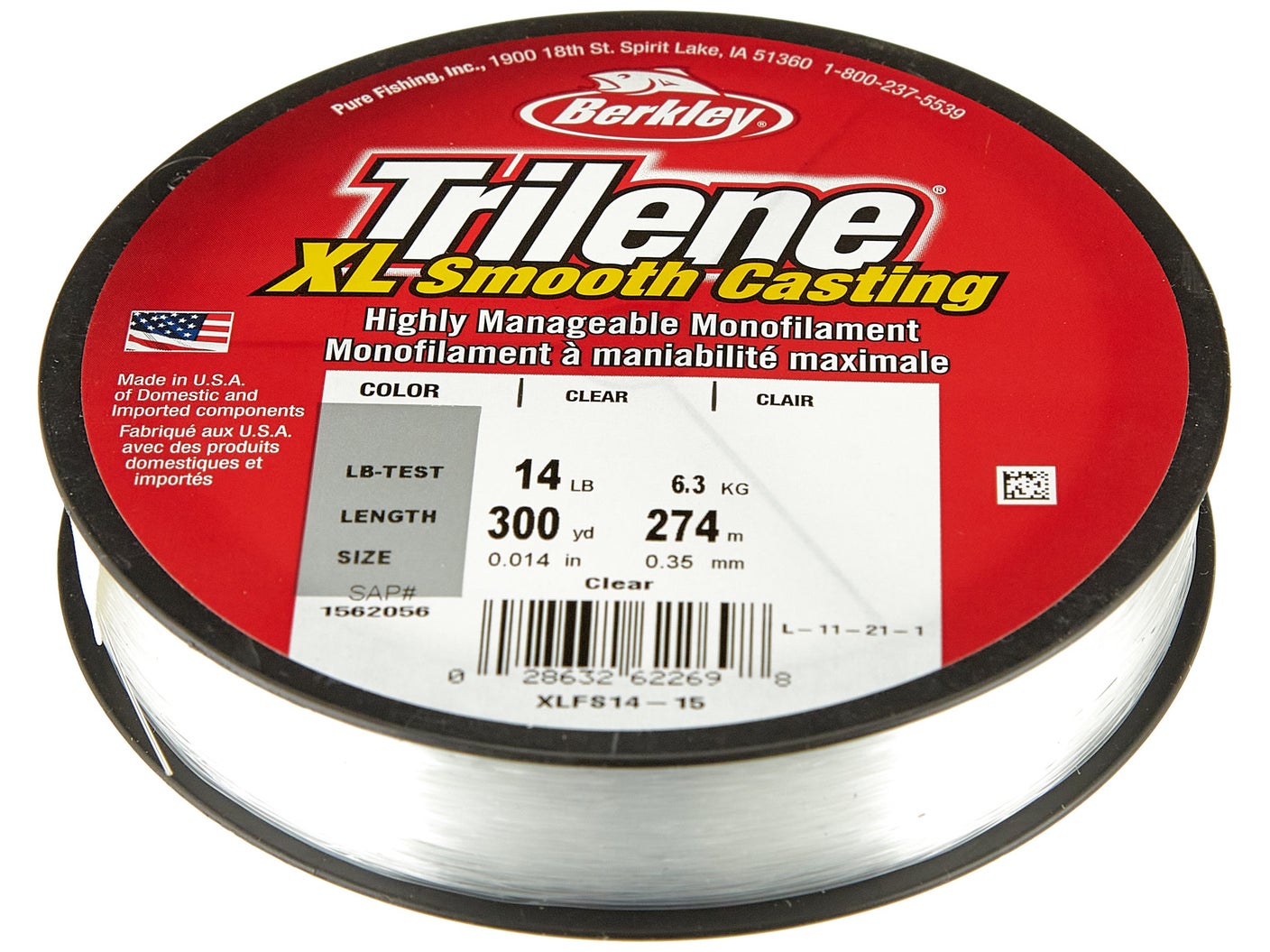 Berkley Trilene XL Monofilament Line Clear - Tackle Warehouse