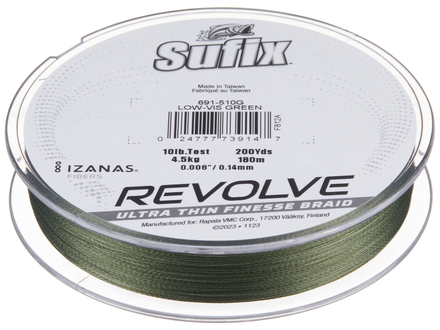 Sufix Revolve Low Vis Green Braided Line - Tackle Warehouse