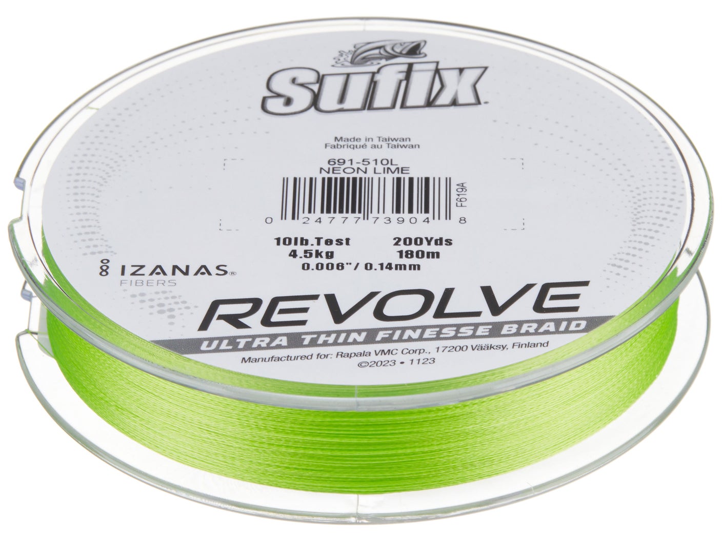 Sufix Revolve Neon Lime Braided Line - Tackle Warehouse