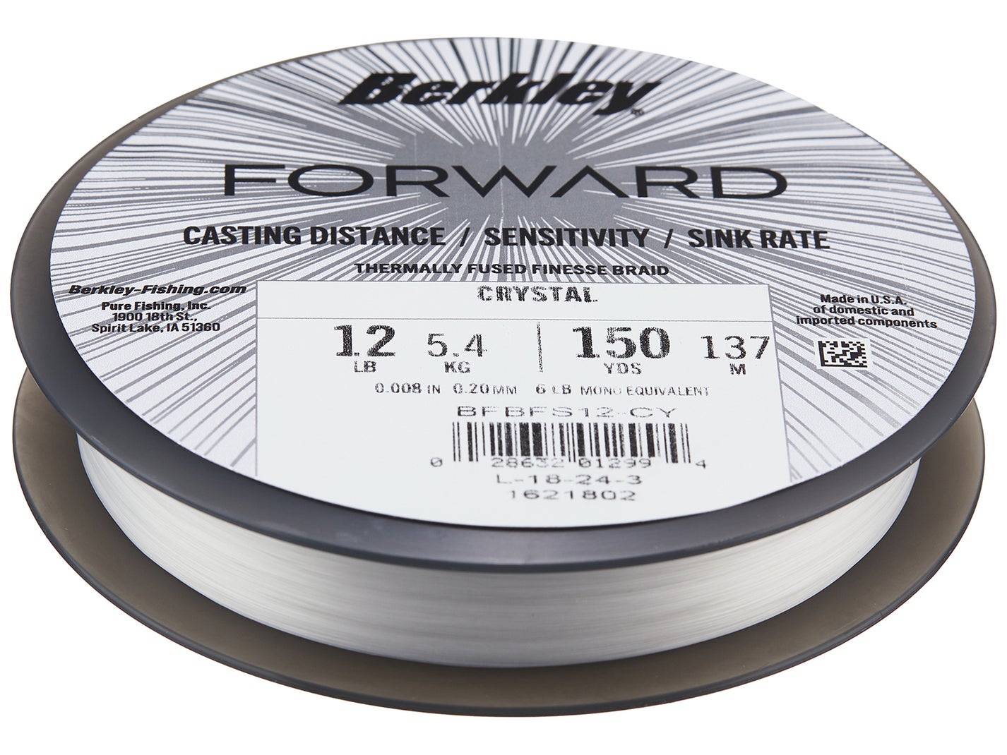 Berkley Forward Braid Crystal - Tackle Warehouse