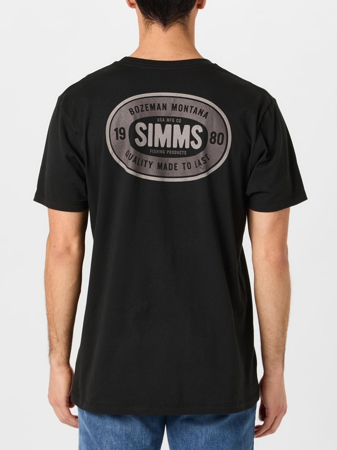 Simms Quality Seal Short Sleeve Shirt Black - Tackle Warehouse
