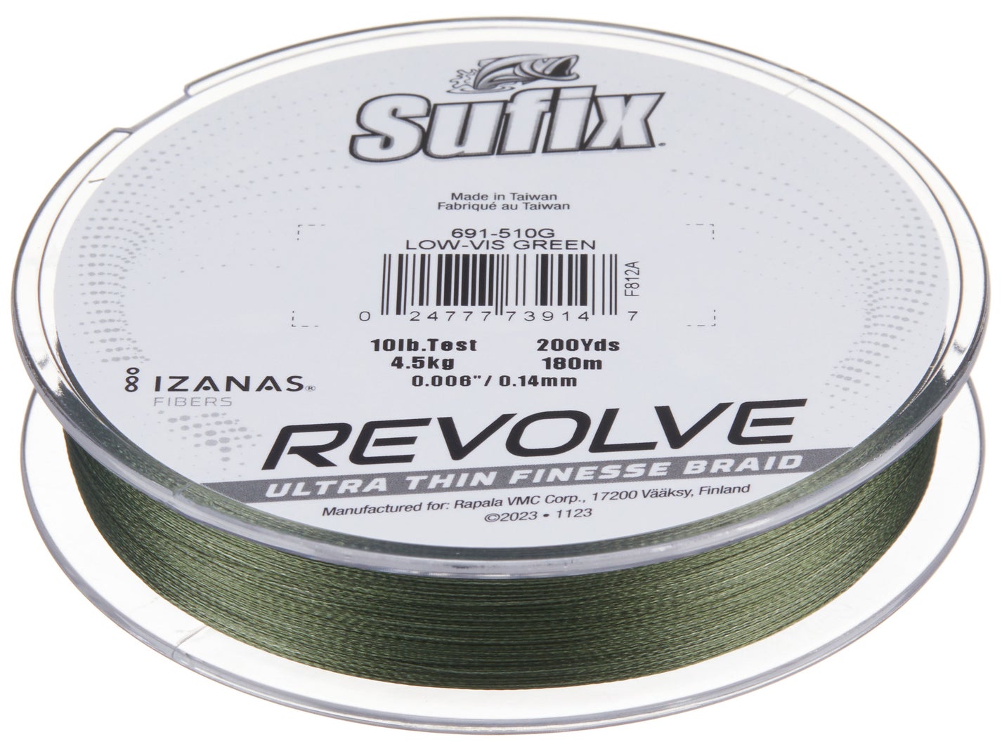 Sufix Revolve Low Vis Green Braided Line - Tackle Warehouse