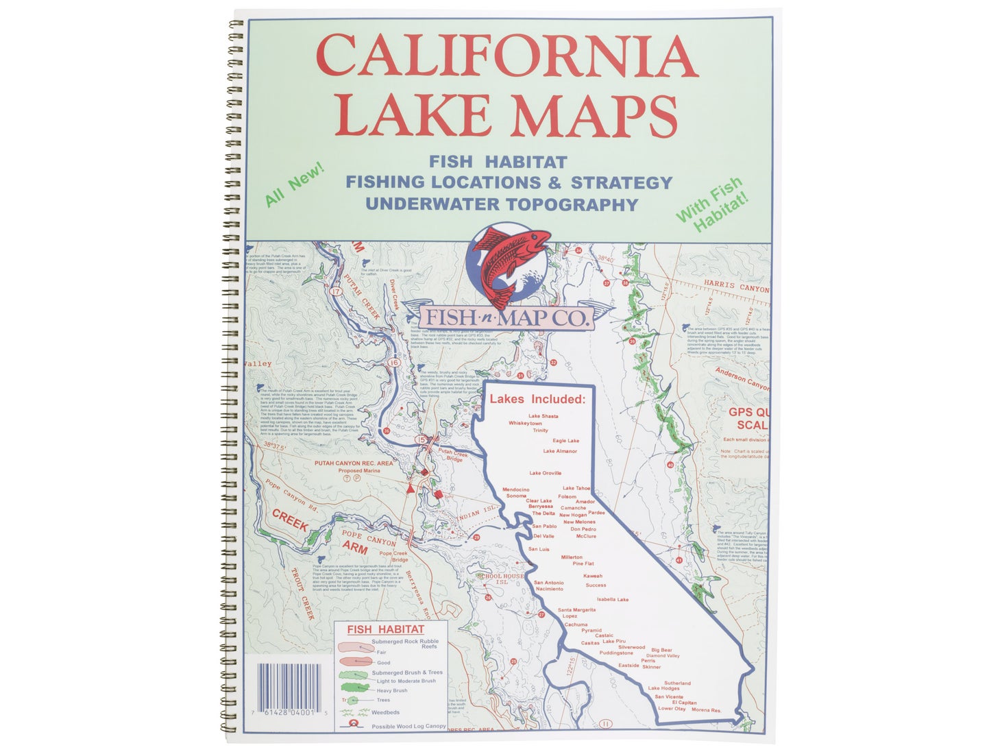 Fish-n-Map California Lake Maps Atlas | Tackle Warehouse