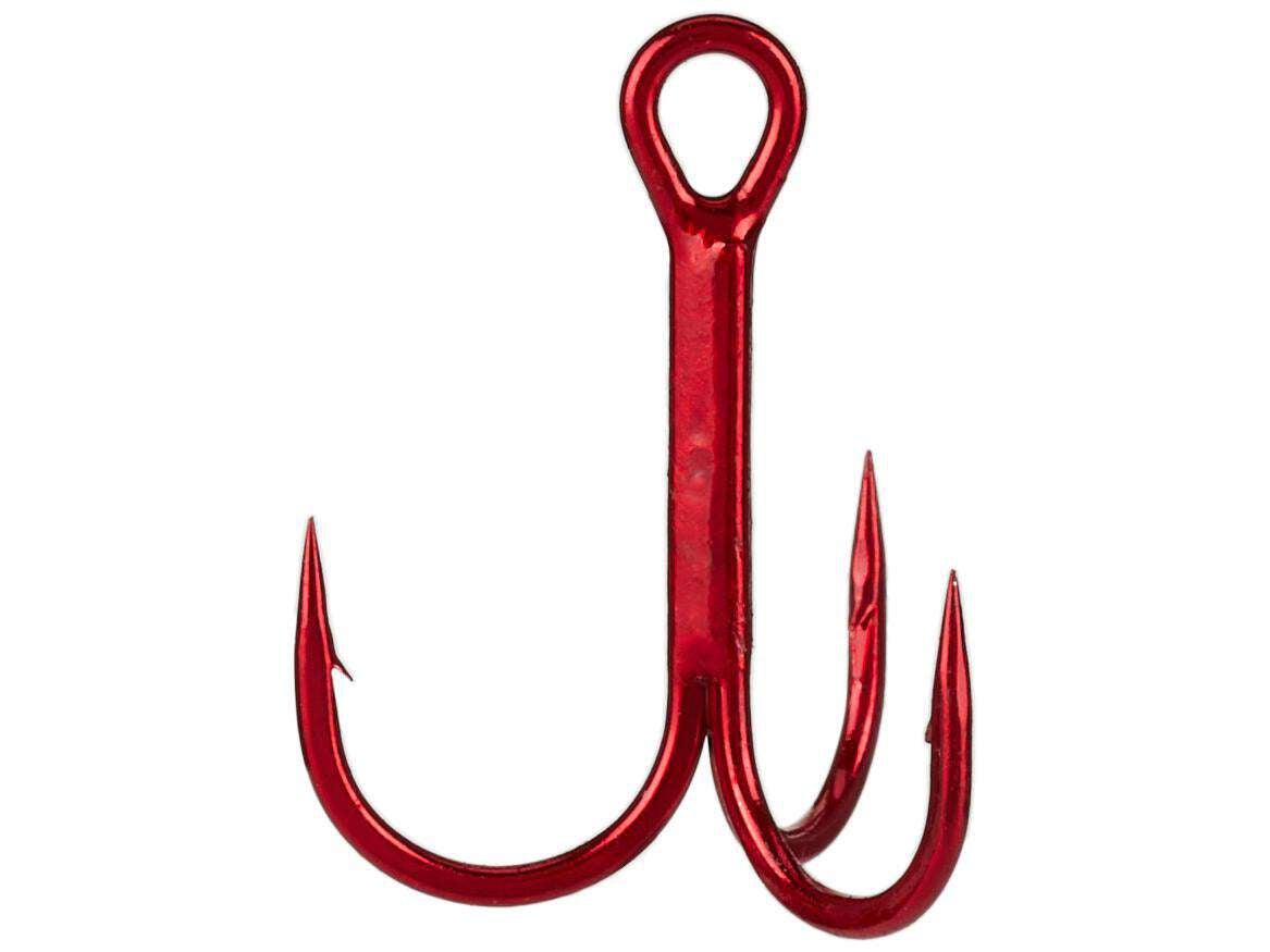 Gamakatsu Round Bend Treble Hooks Red | Tackle Warehouse