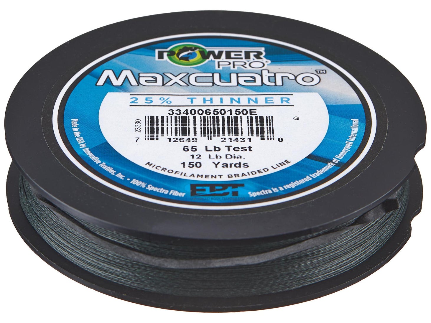 Power Pro Maxcuatro Spectra Braided Line Moss Green | Tackle Warehouse