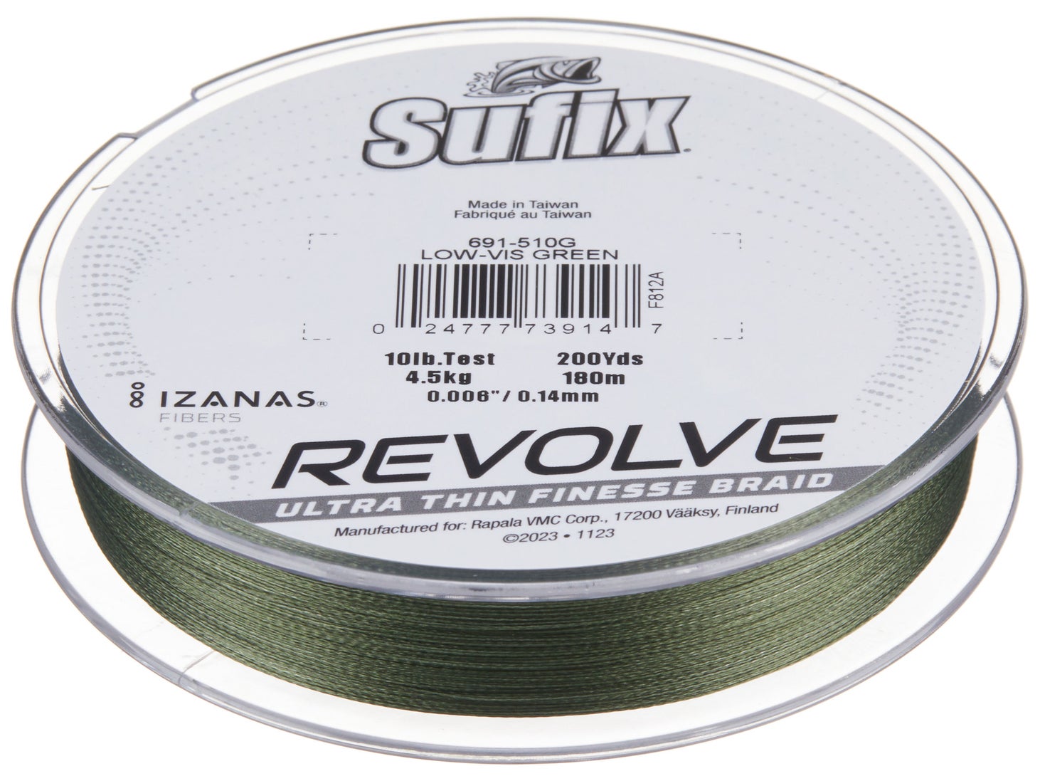 Sufix Revolve Low Vis Green Braided Line | Tackle Warehouse