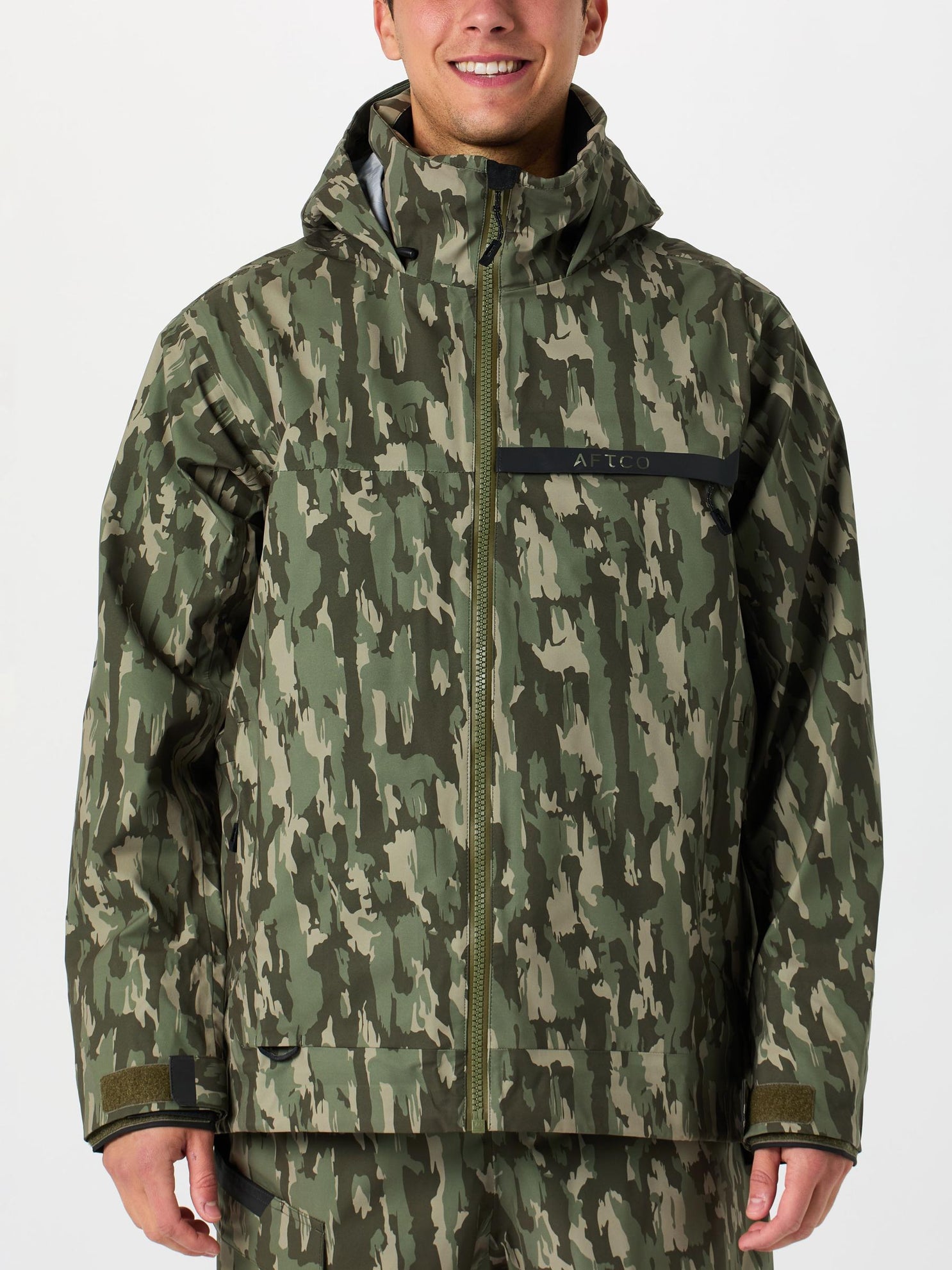 Aftco Stormbreaker Jacket Olive Current Camo - Tackle Warehouse