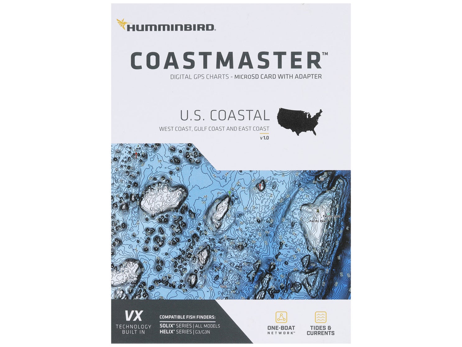 Humminbird Coastmaster Chart- U.S. Coastal V1 - Tackle Warehouse