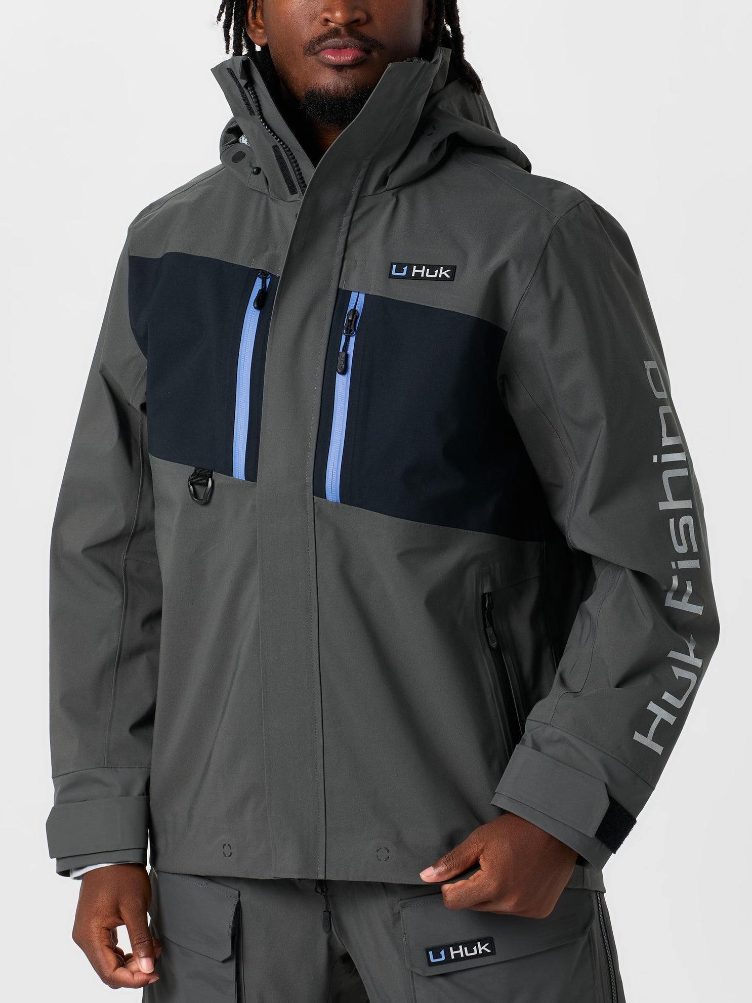 Huk Pro Series Rain Jacket Volcanic Ash - Tackle Warehouse