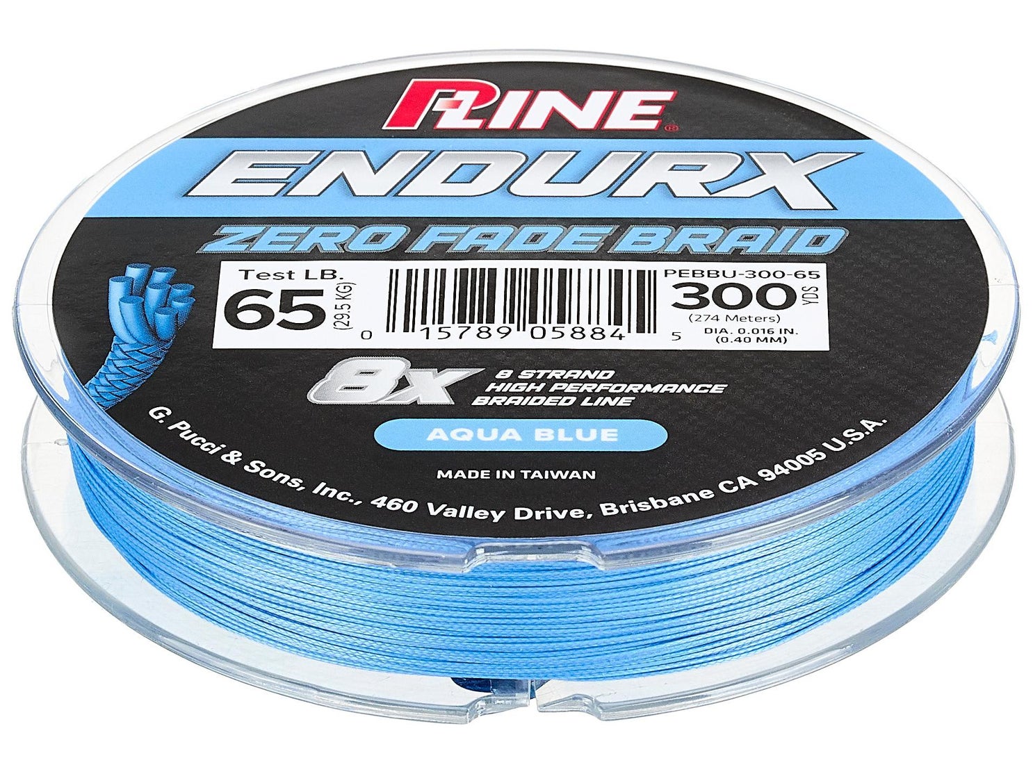 P-Line EndurX Aqua Blue No Fade Braid - Tackle Warehouse