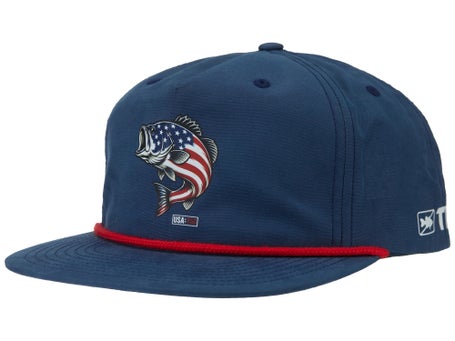 Tackle Warehouse Fish 250 Rope Hat Navy/Red - Tackle Warehouse