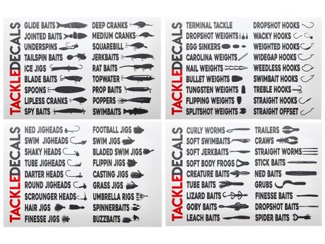 Tackle Decals Tackle Box Labels - Tackle Warehouse