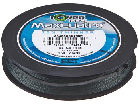 Power Pro Max 8 Braided Line 4 Color - Tackle Warehouse