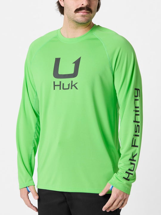 Huk Icon KC Graphic Long Sleeve Summer Green | Tackle Warehouse