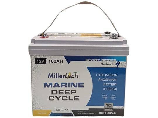 Millertech Sport Series Deep Cycle Lithium Batteries | Tackle Warehouse