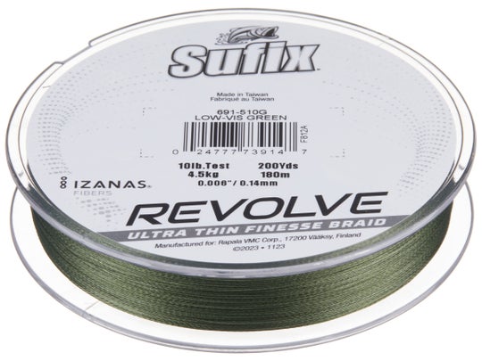 Sufix Revolve Low Vis Green Braided Line | Tackle Warehouse