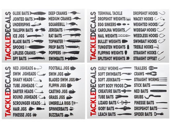 Tackle Decals Tackle Box Labels | Tackle Warehouse