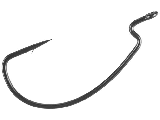 Gamakatsu Offset EWG Worm Hooks Black - Tackle Warehouse