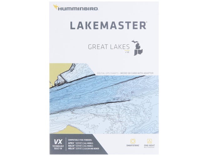 Humminbird Lakemaster VX Premium Digital Charts - Tackle Warehouse