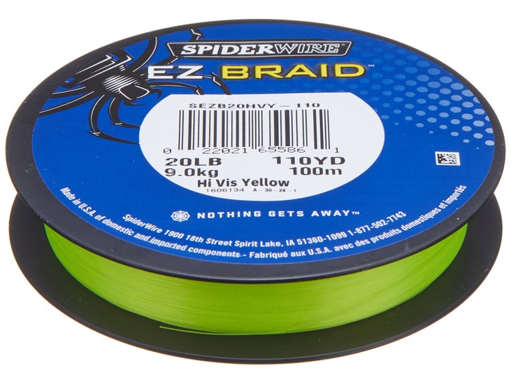 Spiderwire EZ Braided Line Hi Vis Yellow | Tackle Warehouse