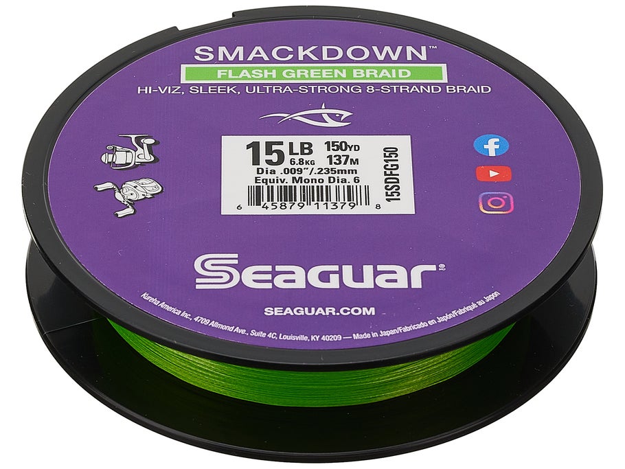Seaguar Smackdown Braided Line Flash Green - Tackle Warehouse