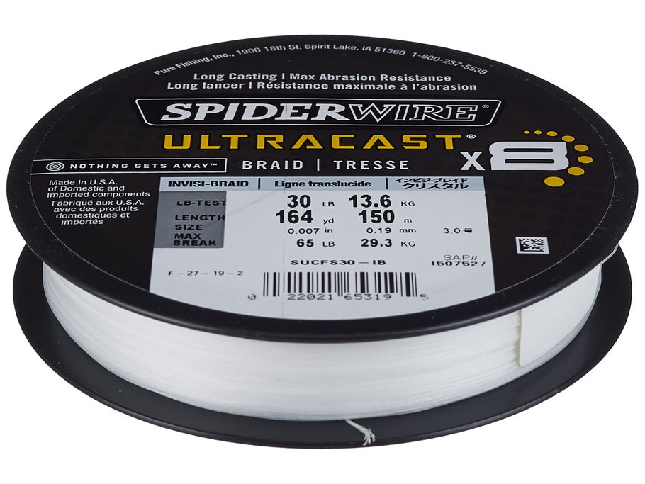 Spiderwire Ultracast Braided Line Invisibraid - Tackle Warehouse