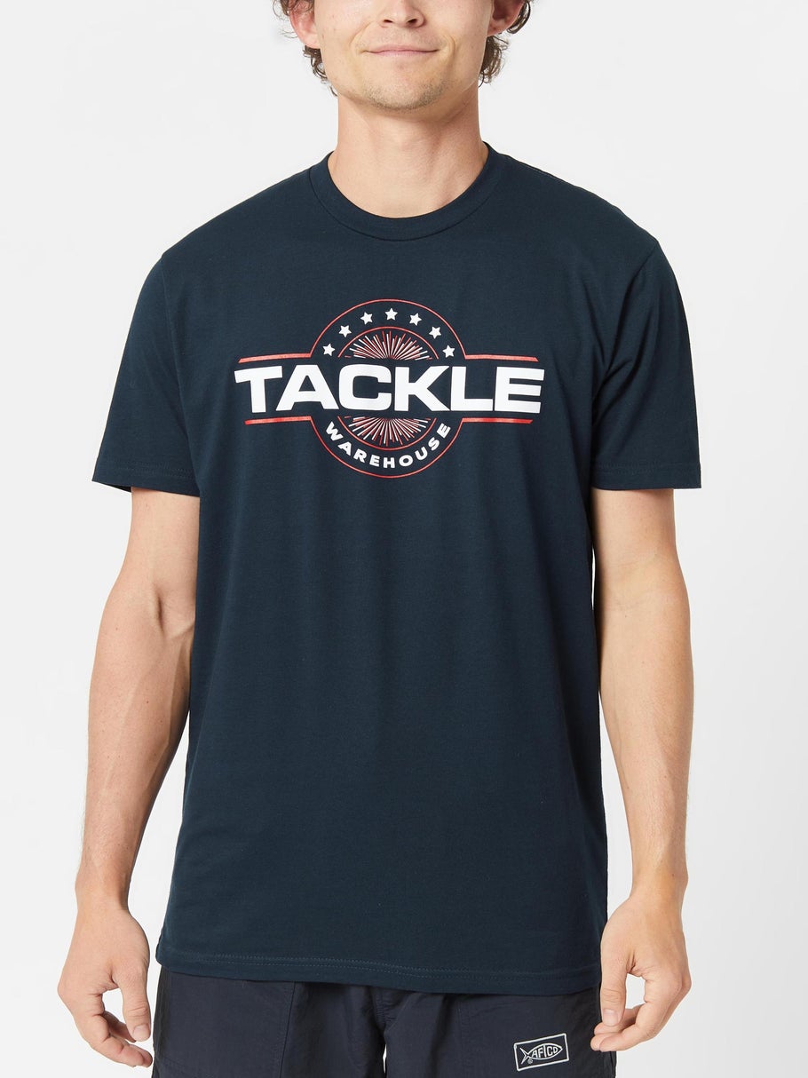 Tackle Warehouse Stars Short Sleeve Shirt Navy Blue - Tackle Warehouse