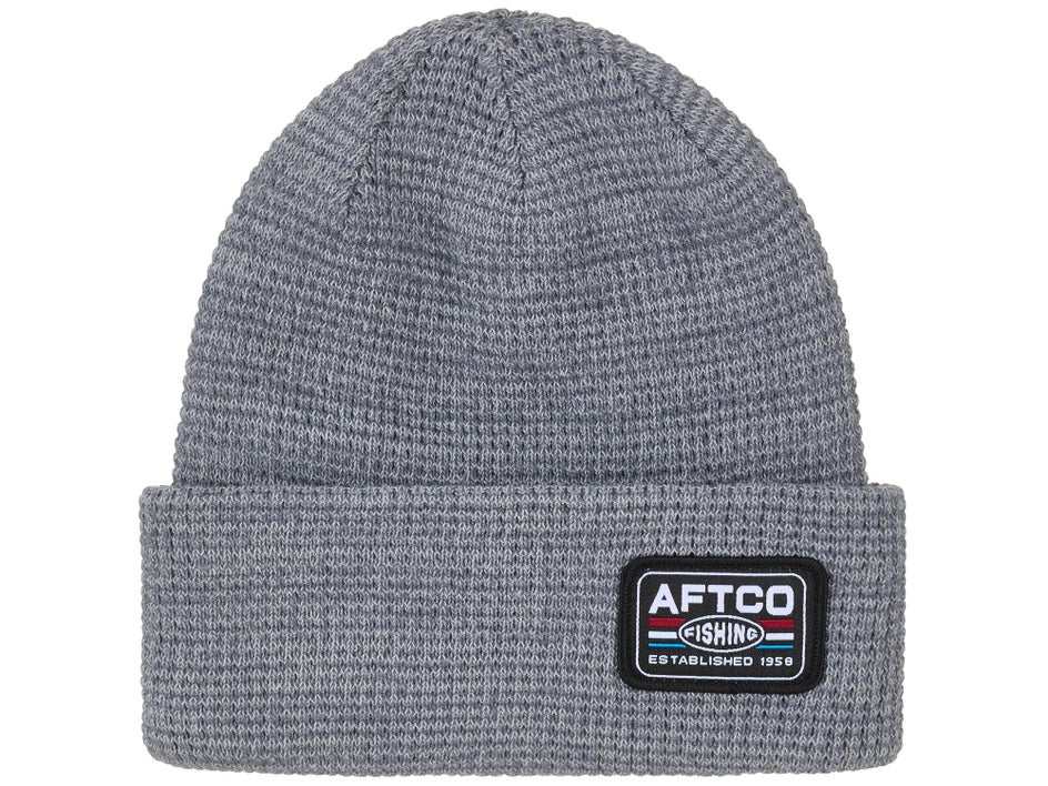 Aftco Chevron Waffle Beanie Gray Heather - Tackle Warehouse