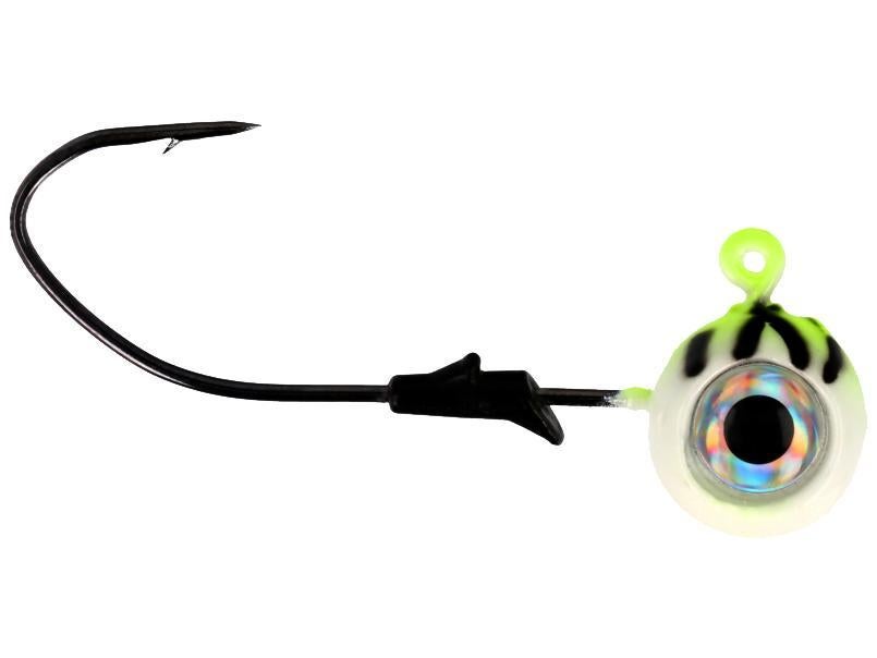 EC Lazer Sharp Pro-V Eagle Eye Ball Head Jigs 5pk - Tackle Warehouse