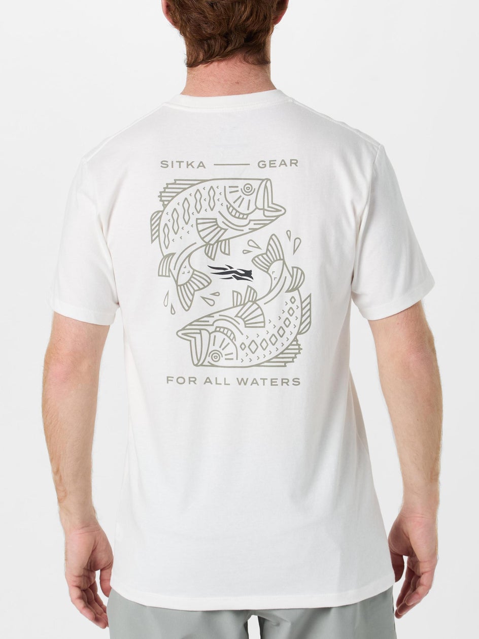Sitka Target Short Sleeve Shirt Ivory Bass - Tackle Warehouse