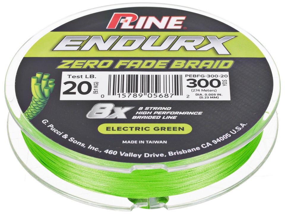 P-Line EndurX Electric Green No Fade Braid | Tackle Warehouse