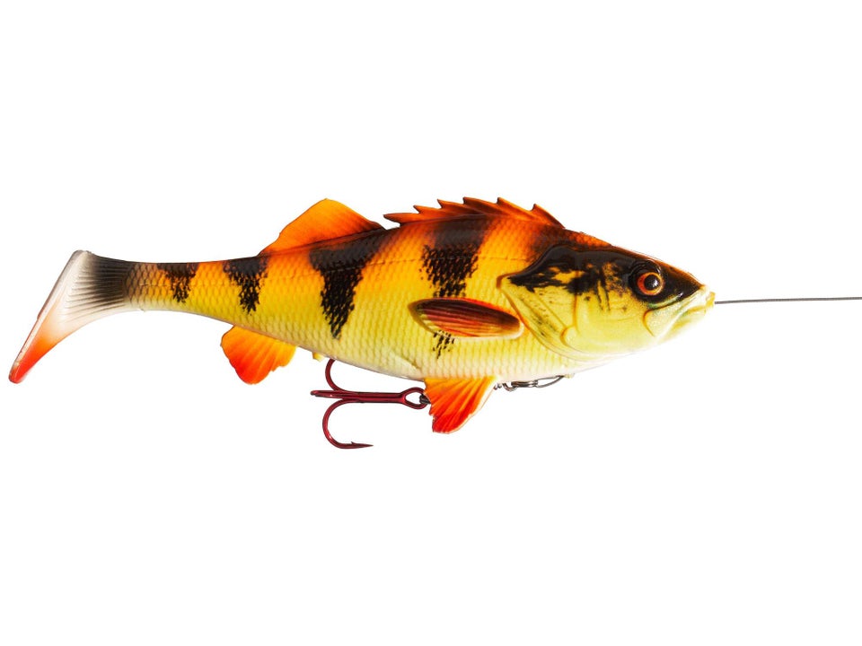 Savage Gear 4D Line Thru Perch Paddle Tail Swimbait | Tackle Warehouse