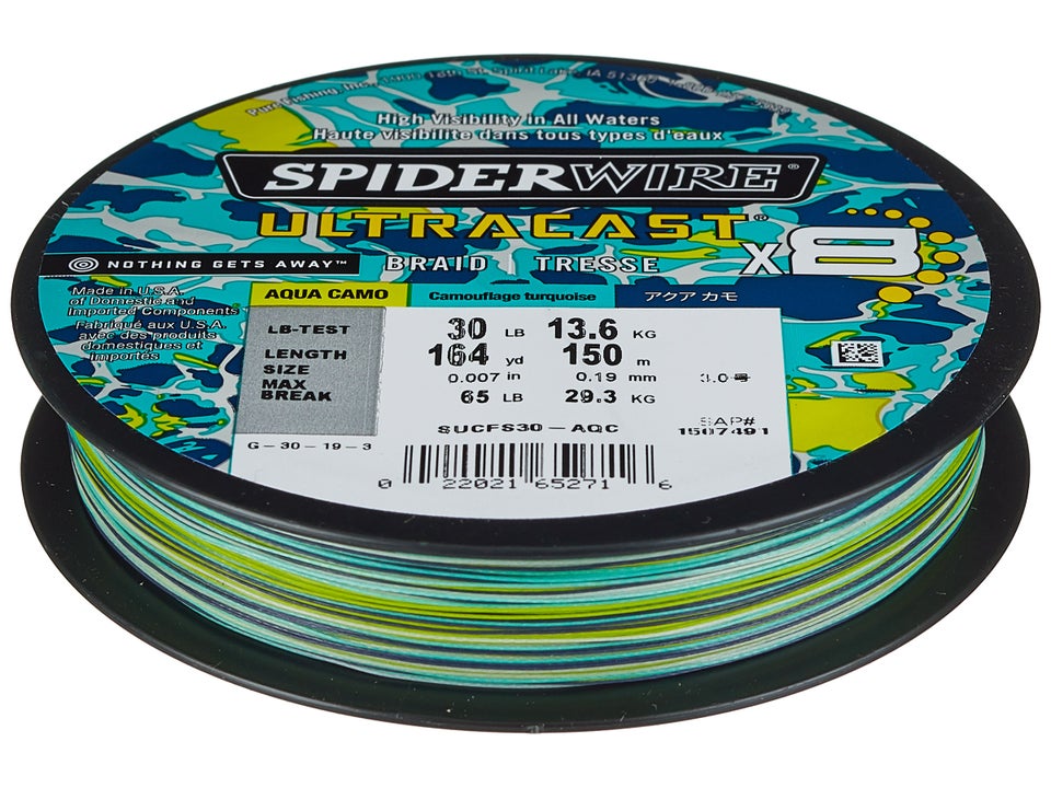 Spiderwire Ultracast Braided Line Aqua Camo | Tackle Warehouse
